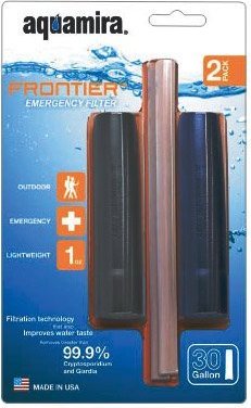 2 pack Aquamira Frontier Emergency Water Filtration and Straws 60 Gall ...